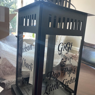 Personalized and Monogrammed Large Lanterns black or White Available ...