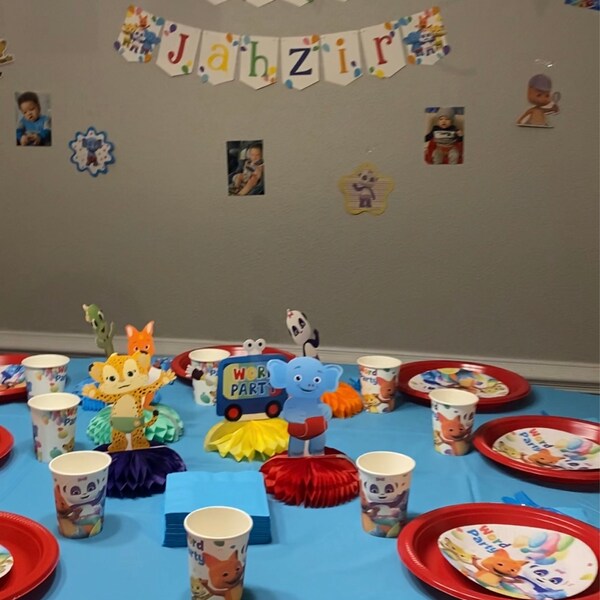 Word Party Birthday Banner/word Party Banner/word Party Theme/word ...