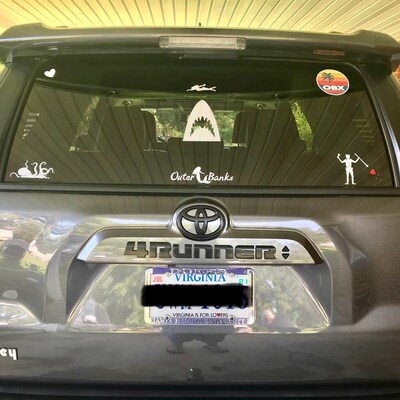 Jaws Velvet Sticker Shark Decor Movie Home Decor Retro Mac Decal Cool ...