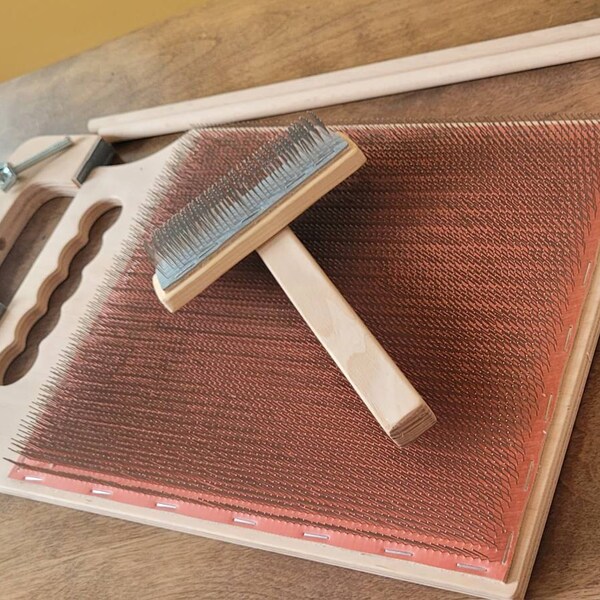 Wool Drum Carding Machine: Fiber Picker With Hand Carder Brushes - Etsy