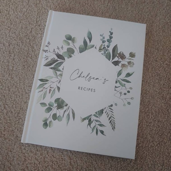 Personalized Large Recipe Book | Custom Hardcover Cook Book ...