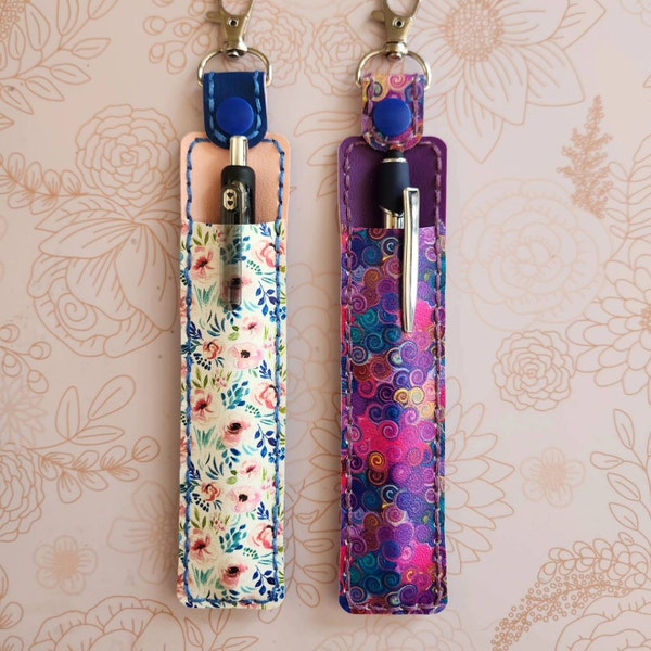 Lanyard Pen Holder SVG | Lanyard Pen Pouch Hand Sewing Pattern | Faux ...