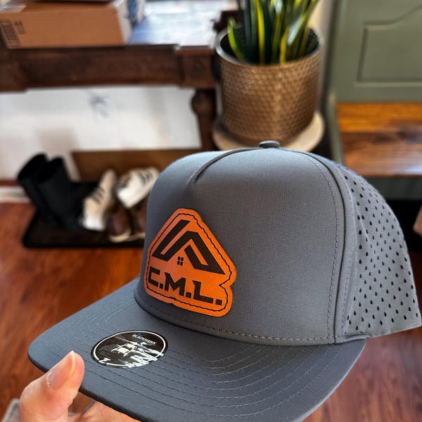 Personalized Father/son Matching Leather Patch Hat Father Son Hats ...
