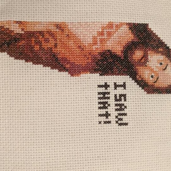Peeking Jesus I Saw That Cross Stitch Pattern | Funny Christ Xstitch ...