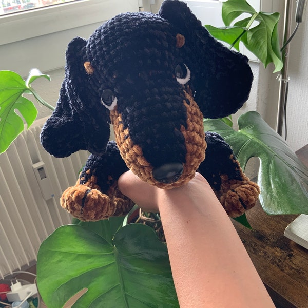 Dachshund Crochet Pattern, Stuffed Dog, Dog Toy, Plush Pattern ...