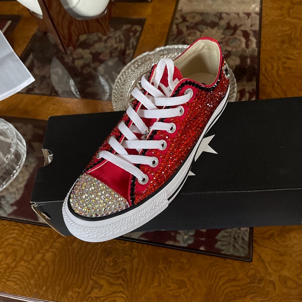 Custom Bling Rhinestone Converse Chuck Taylor All-stars Shoes - Etsy