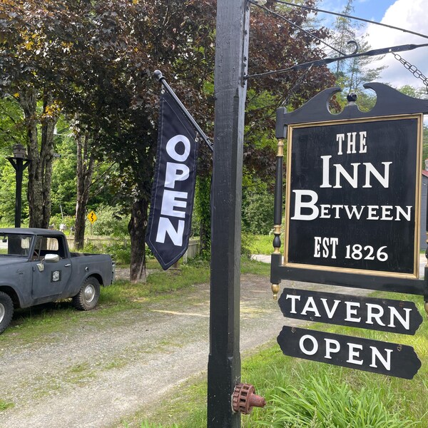 BASIC OPEN Flag * Double Sided * Heavy Weight Canvas * Handmade Pole ...