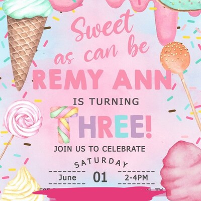 Sweet Sixteen Menu, Sweet 16 Party Menu, 3.75 X 9 In. Menu, Customized ...