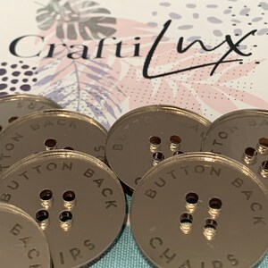 Personalised Button Tag for Crafters Engraved Wood Buttons - Etsy UK