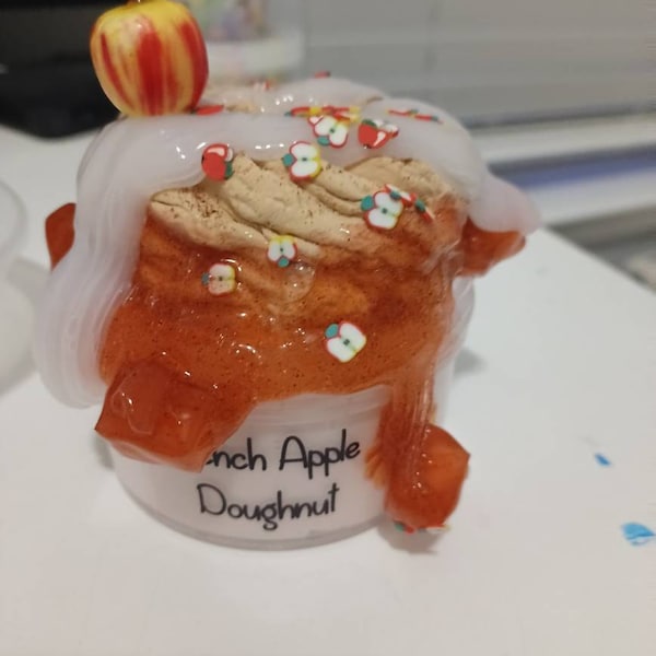 Apple Doughnut, DIY Slime, Snow Butter Slime, Apple Slime, Fall Slime ...