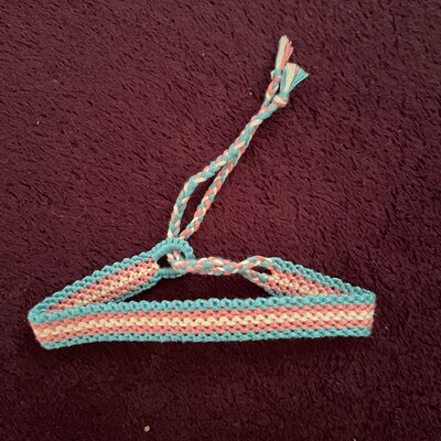 Transgender Pride Flag or Arrowhead Friendship Bracelet, Woven Cotton ...
