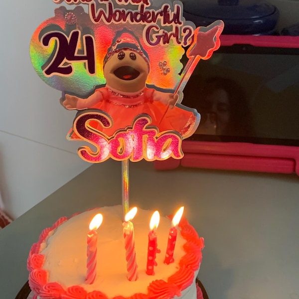 Nanalan Cake Topper, Wonderful Girl Cake Topper, Nanalan Birthday Party ...