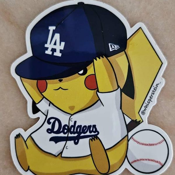 Labubu Dodgers Winking Sticker - Etsy
