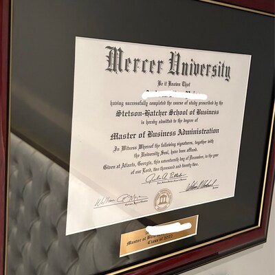 Four Certificate Frame Degree Framing Holds 4 Diploma Quadruple Documents Framing Professional ...