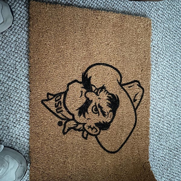 Oklahoma State University Pistol Pete Bathroom Rug, OSU Cowboy Decor ...