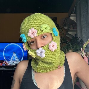 Balaclava Knit, Knit Hat, Knit Hood, Winter Hat, Face Mask, Knit Beanie ...