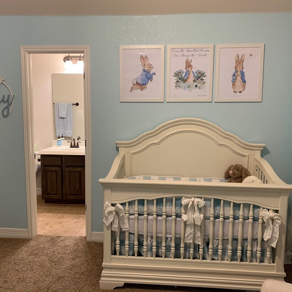 Peter Rabbit Nursery Prints, Wall Prints, Bunny Nursery Prints, Rabbit ...