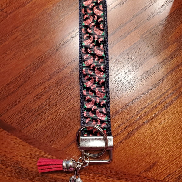 Red Chili Pepper Key Fob - Chili Pepper Keychain - Spicy Red Pepper ...