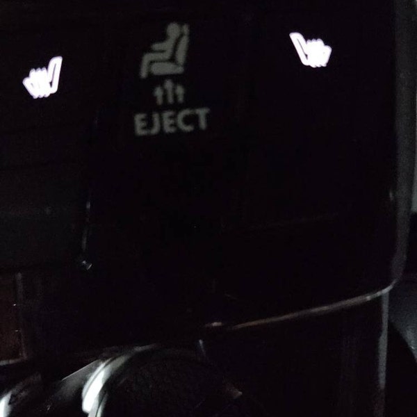 Eject Button Decal, Car Decal, Eject Passenger Button, Blank Button ...