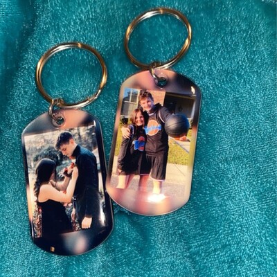 2 Custom Photo Keychains Use YOUR Photos, Photo Key Chain, Custom ...