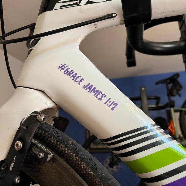 Custom Bike Frame Decals: Personalized Vinyl Stickers (set of 2) - Etsy