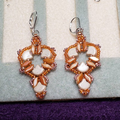 Dakota Beaded Earrings Pattern, Dbbeadingdesigns, PDF, Beading Tutorial ...
