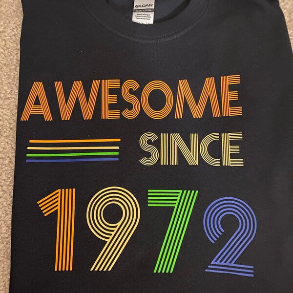 Vintage 1973 PNG 50th Birthday PNG 50 Year Old PNG 1973 Retro Vintage ...