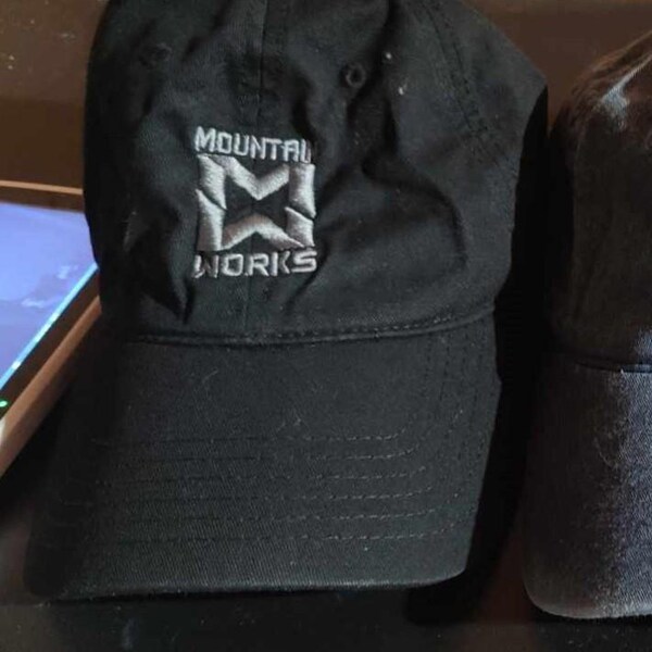 Mountains Embroidered Washed Cotton Cap Hat Embroidered Cap Baseball ...