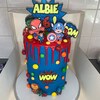 Superhero / Comic Book Themed Cake Topper *personalised *birthday * Custom * Avengers - Etsy UK