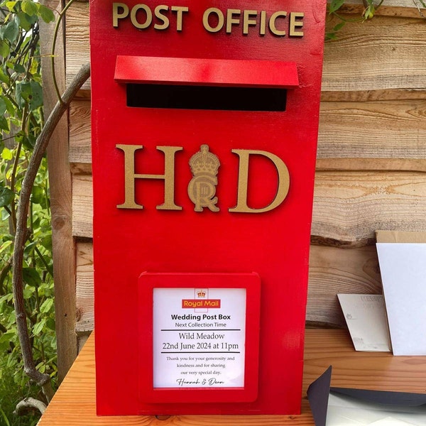 Lockable Wedding Post Box – DIY Card Box, MDF, 2ft - Etsy UK