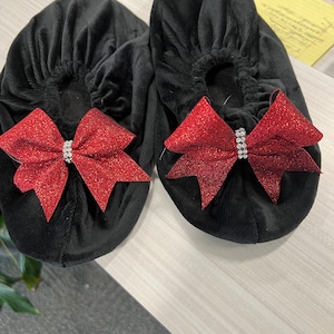 Cheer Dance Gymnastics Shoe Covers With Bows - Etsy