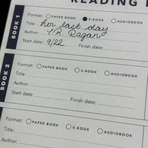 Kindle Scribe Reading Journal Hyperlinked PDF Templates for Kindle ...