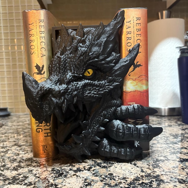 Dragon Book Nook 3D Printed Bookshelf Decor Gift - Etsy