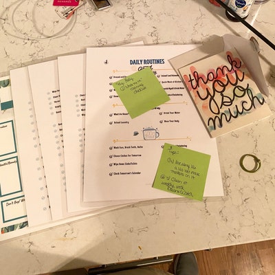 Fly Lady Inspired Routines/ Zone Cleaning Checklists: Dry Erase Sheets ...