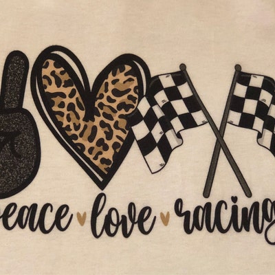 Peace Love Racing Svg Png for Sublimation Racing Sublimation Png ...