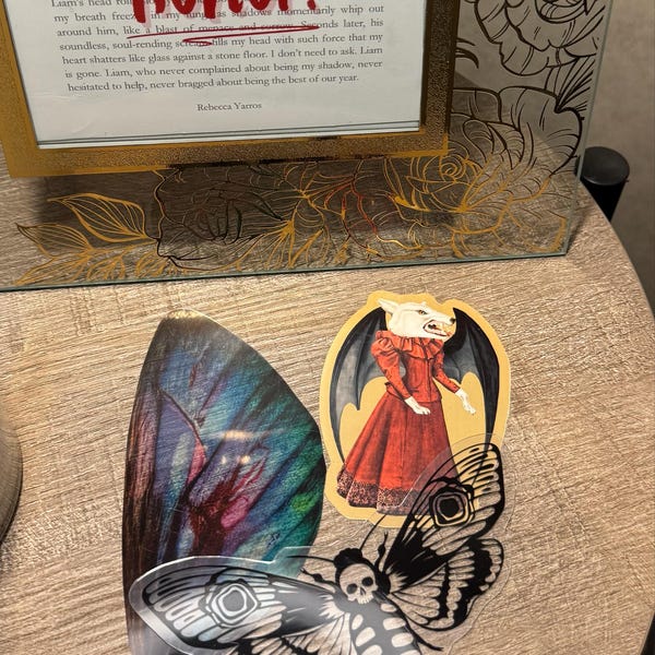 Sew-on Patch Red Gothic Cathedral Church Victorian Window Flying Bats Goth Horror Halloween ...