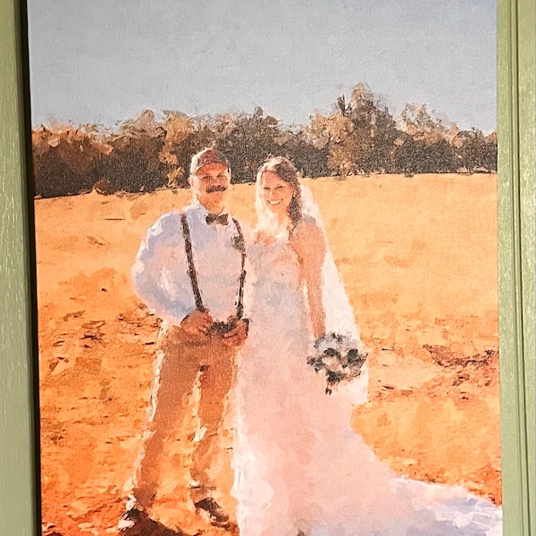 Custom Painting From Photo on Canvas, Original Handmade Portrait ...
