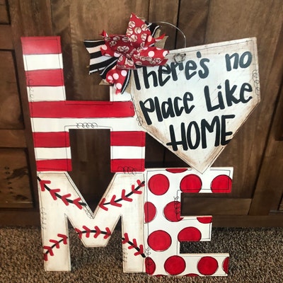 Baseball Door Hanger Home Door Hanger Sports Door Hanger - Etsy