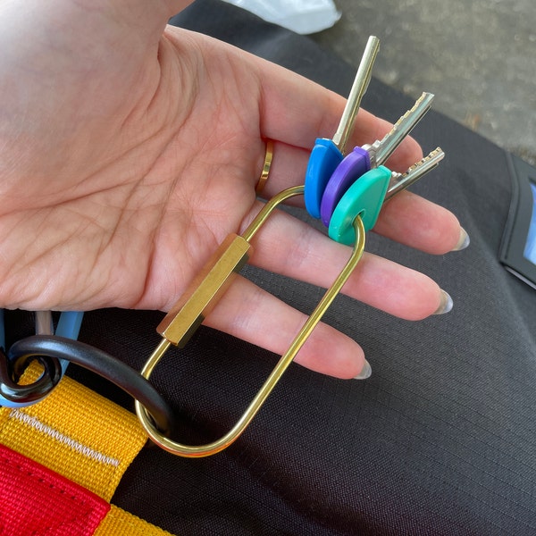 Brass Keychain Custom,key Hook,custom Keychain,brass Key Ring Hook ...