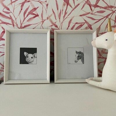 Digital Print Drawing Bear - Etsy