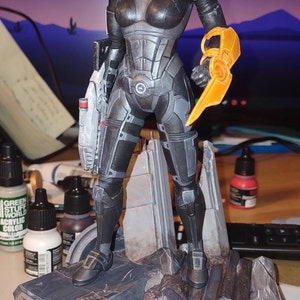 Red From Transistor Figure or Bust Unpainted Durable Resin 3D Printed ...