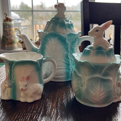 Vintage Genin-trudeau Made in Japan Pottery Tea Set for Four in ...