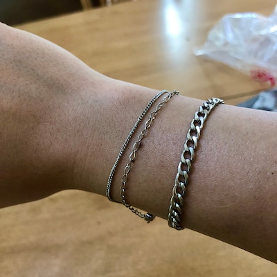 Silver Bracelet Set Silver Bracelets, Bracelet Sets, Chain Bracelets ...