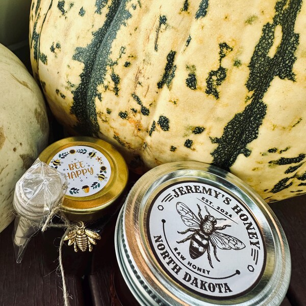 Personalized Honey Stickers, Custom Honey Product Stickers, Business ...