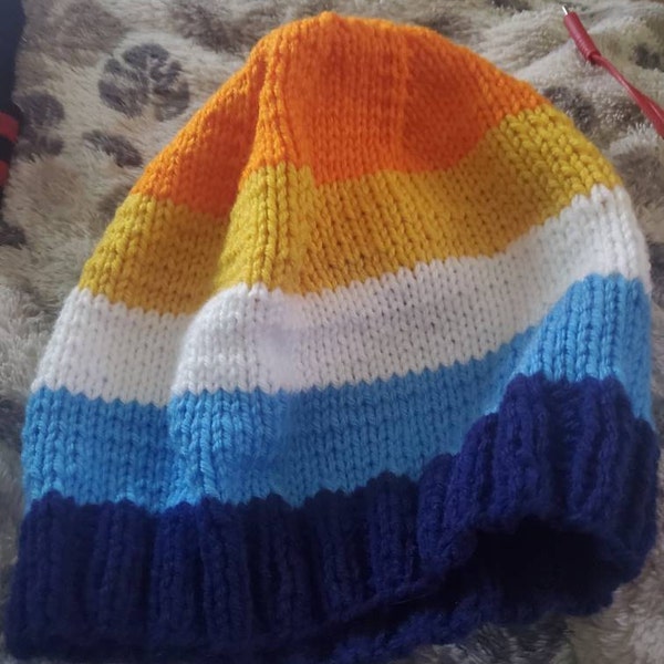 Aroace Pride Handknit Slouchy Beanies| LGBTQ+ Pride Flag | Asexual ...