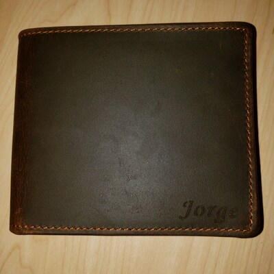 Mens Wallet Personalized Wallet Monogrammed Wallet Engraved Wallet ...