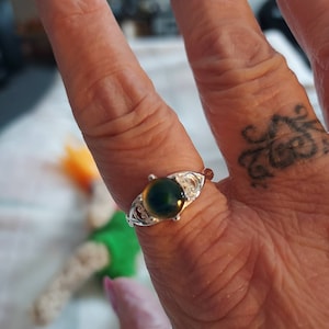 14K Gold Mood Ring Dainty Ring for Women Feeling Stone Ring - Etsy