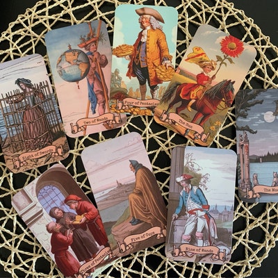 Vintage Tarot Deck Japanese Art Deck Tarot Cards Sumie Art - Etsy