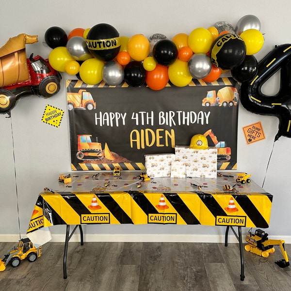Construction Balloon Garland Kit | Construction Balloon Arch | Shades ...