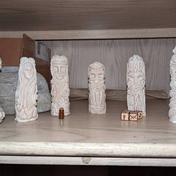 Freyr Totem Altar Frey Statue Norse Pagan Asatru Figurines - Etsy